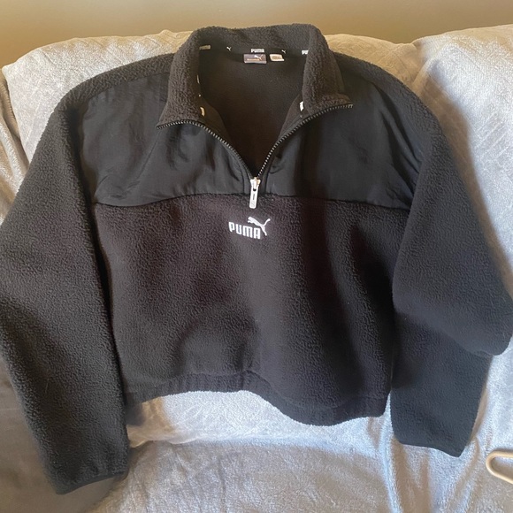 Puma | Tops | Puma Brand Crop Top Sweater Fits Small | Poshmark